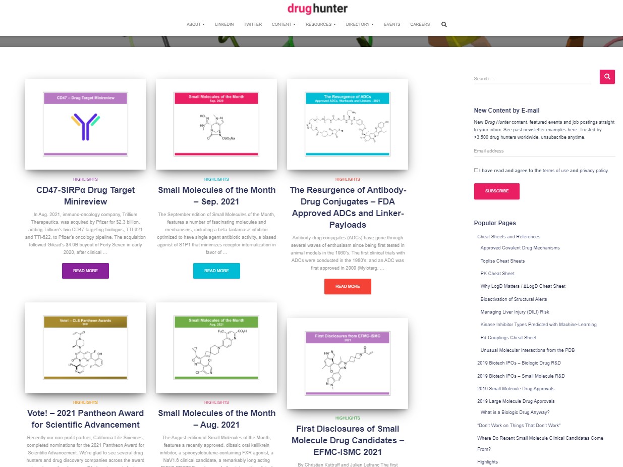 Drug hunter官网 - Drug hunter the science of drug discovery, curated for ...