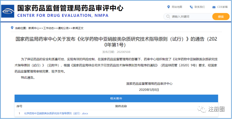 汇总查询FDA、EMA、NMPA亚硝胺杂质的监管信息 | 药研导航