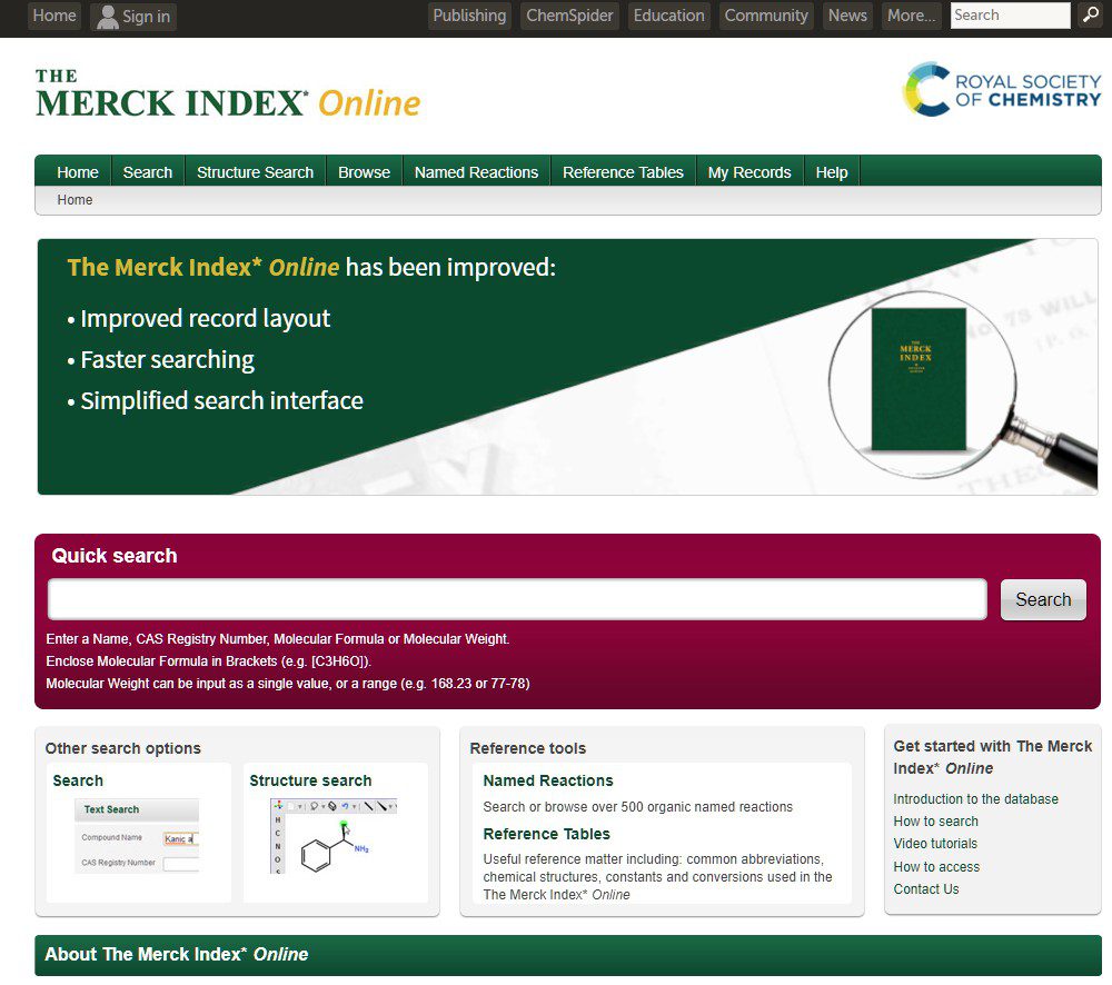 默克索引官网 - 默克索引（Merck Index） | 药研导航